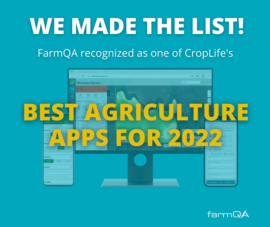 FarmQA Recognized In Crop Life's Best Agriculture Apps for 2022